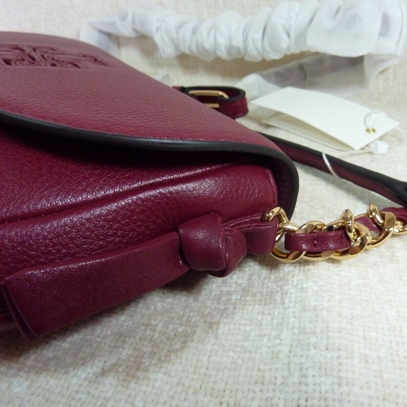 Tory Burch | Bags | Tory Burch Dark Merlot Leather Harper Crossbody Bag ...